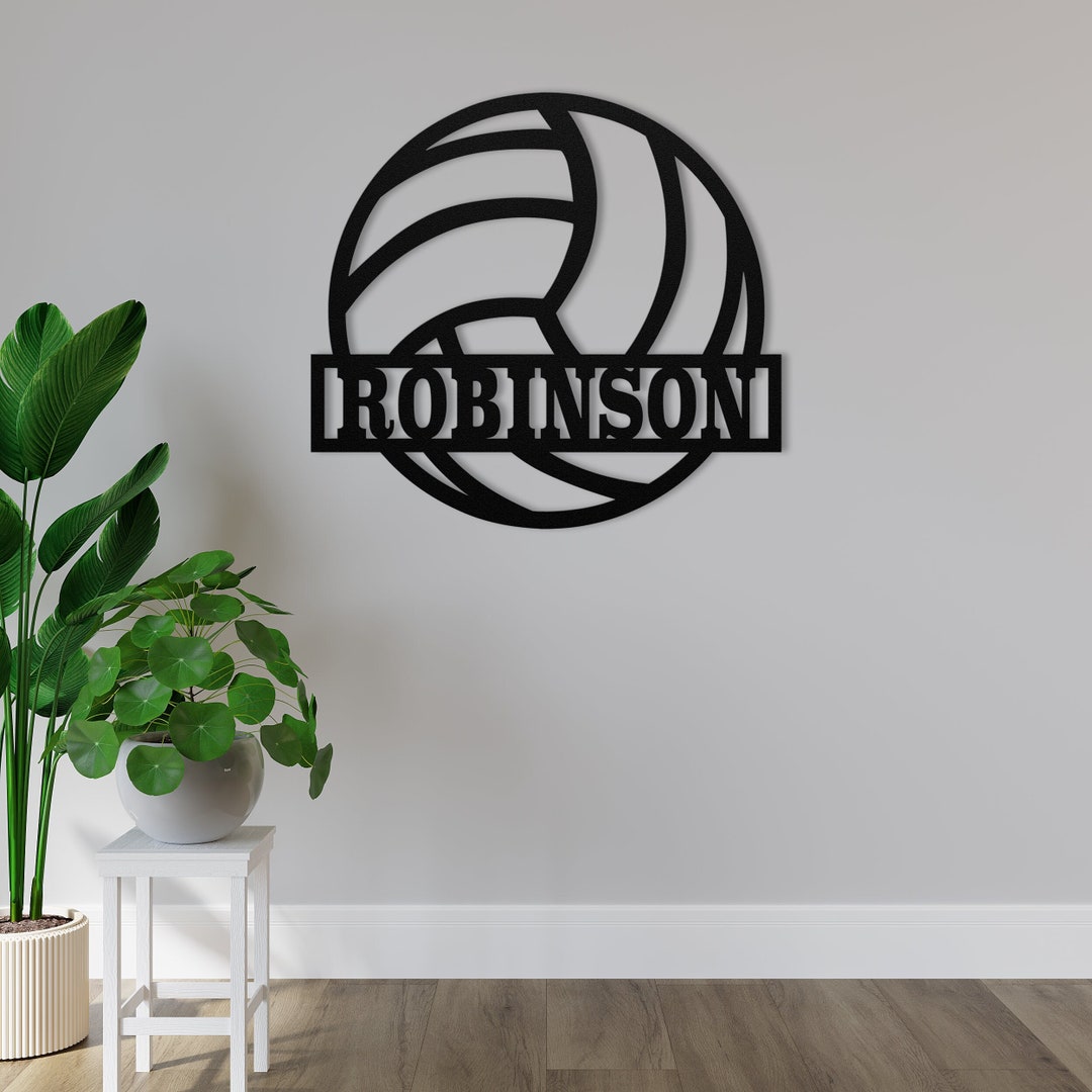 Personalized Volleyball Player Name Metal Sign, Custom Volleyball Sign ...