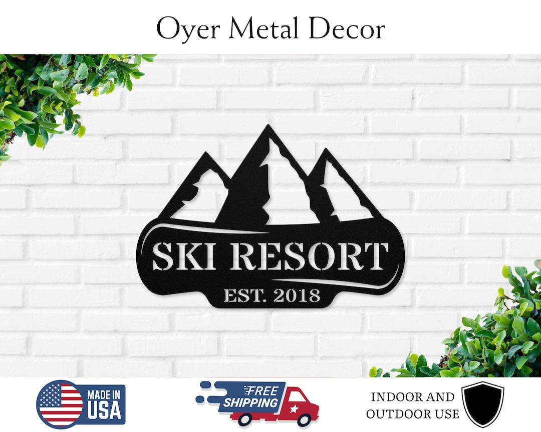 Personalized Snow Skiing Sign, Snow Skier Gift With Name, Custom Skiing ...