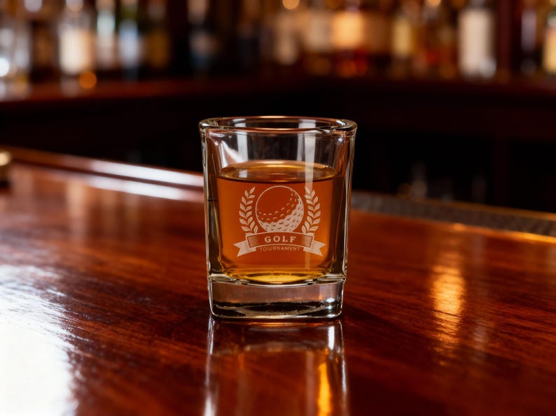 Your Logo Engraved on a Shot Glass, Personalized Shot Glass Corporate ...