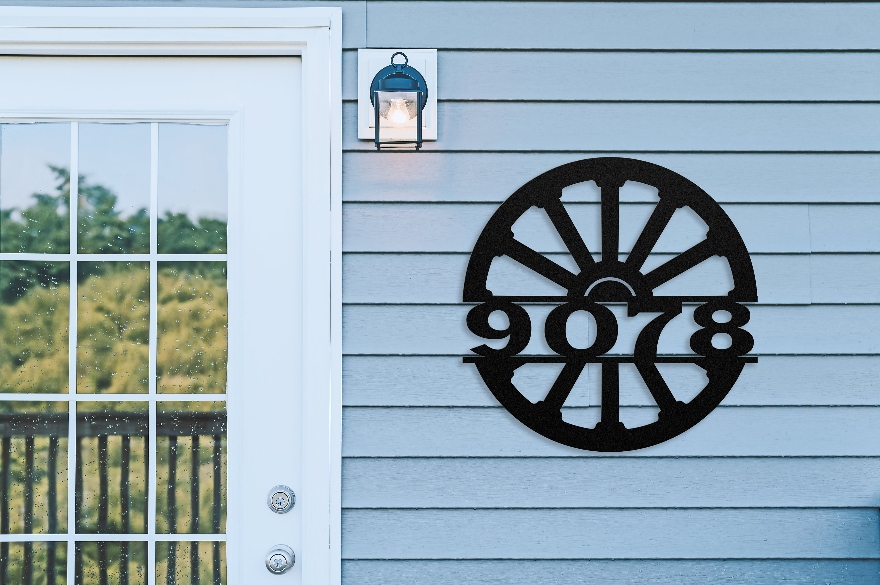 Personalized Wagon Wheel Sign, Custom Metal Monogram, Family Name Sign ...