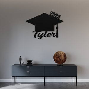 Custom Graduation Decor Name Sign, Custom Grad Metal Sign, Class of ...