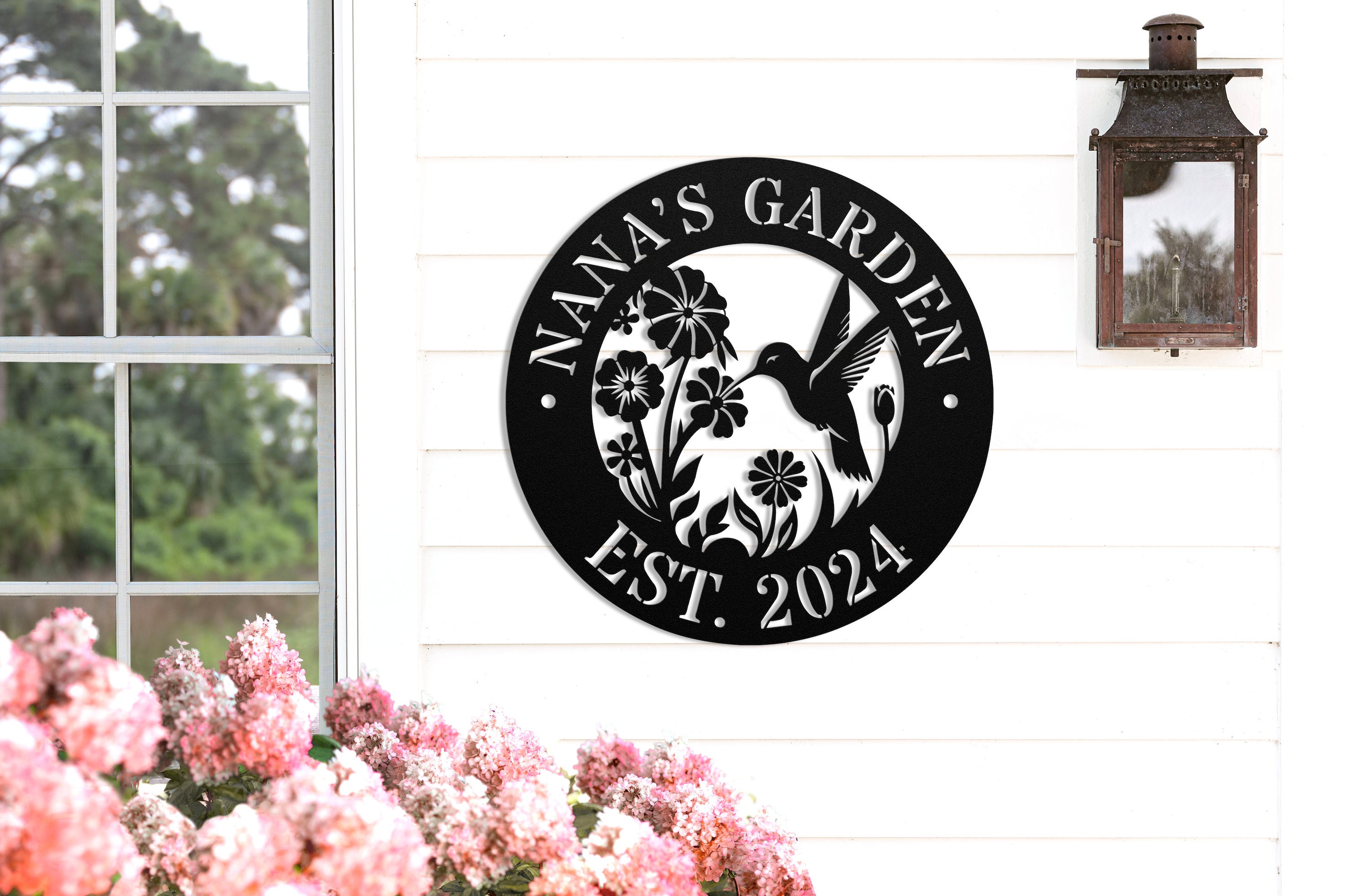 Custom Hummingbird Metal Garden Decor, Hummingbird Metal Sign, Custom ...