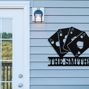 Personalized Poker Room Metal Sign, Playing Cards Metal Sign, Custom ...