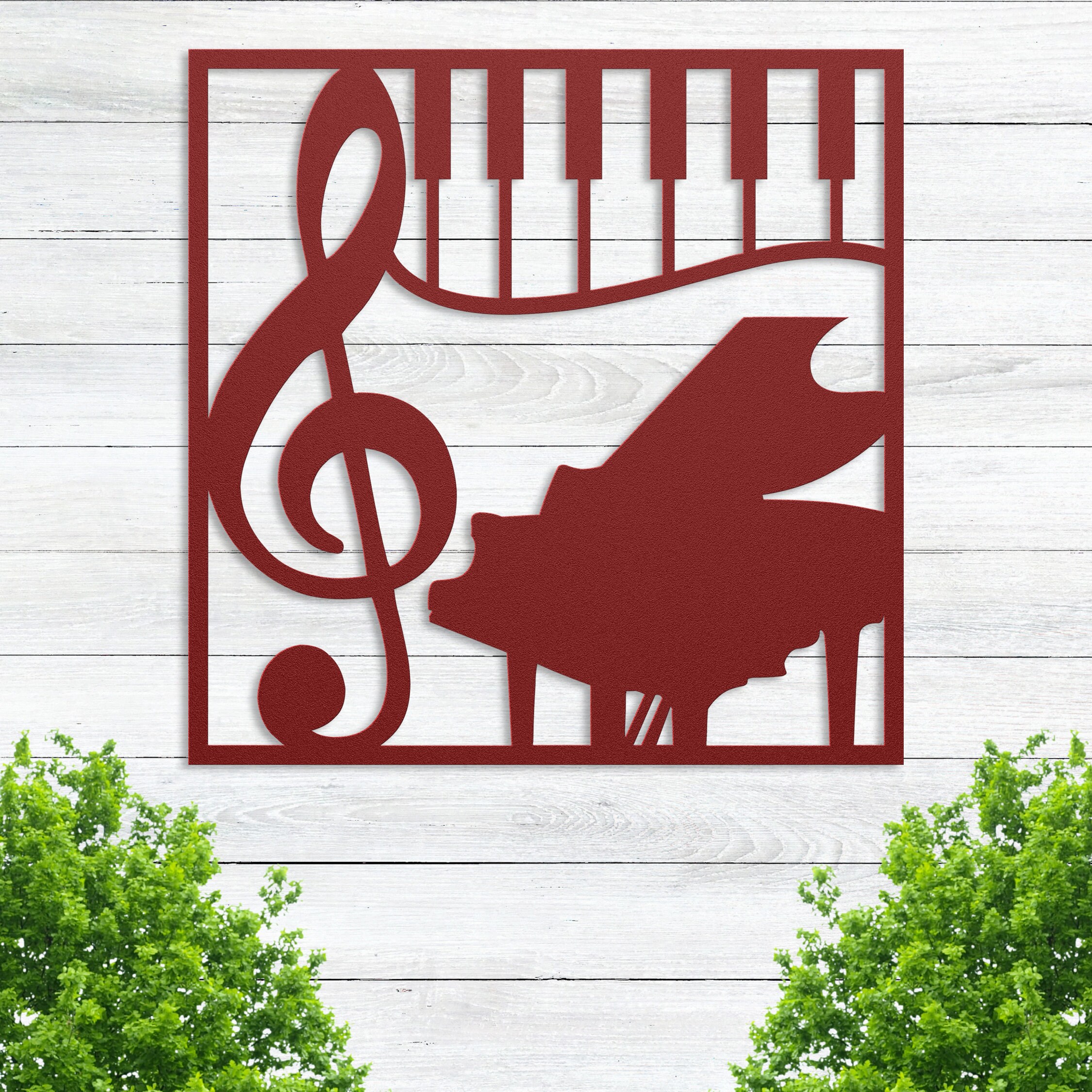 Grand Piano Metal Wall Art, Piano Music Metal Sign, Music Studio Wall ...