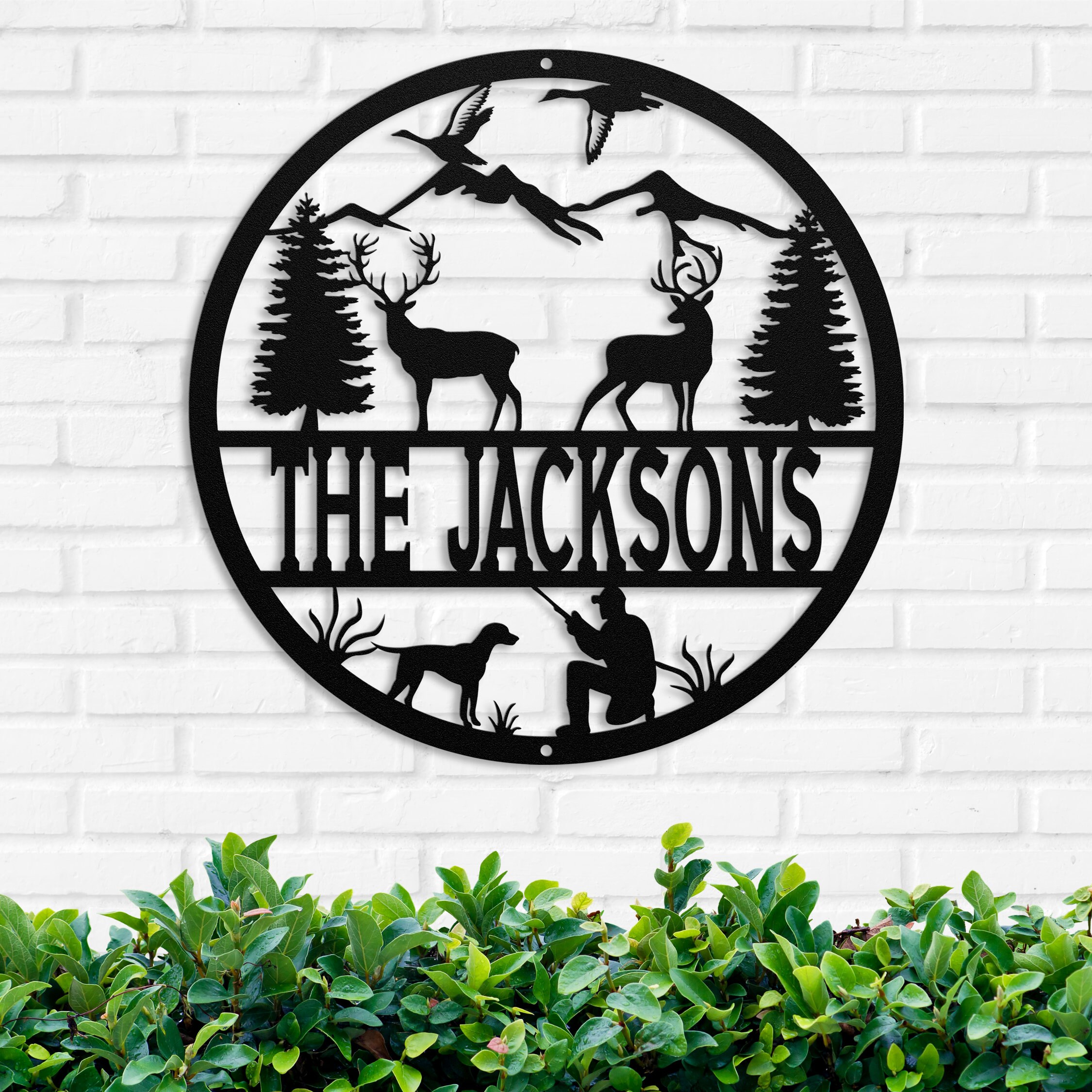 Personalized Metal Cabin Outdoor Hunter Sign, Custom Hunting Sign ...