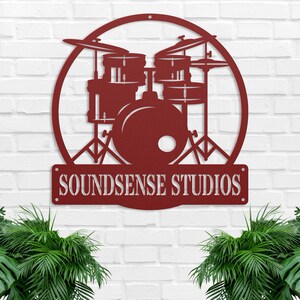 Custom Drummer Metal Wall Art, Personalized Drummer Name Sign, Drummer ...