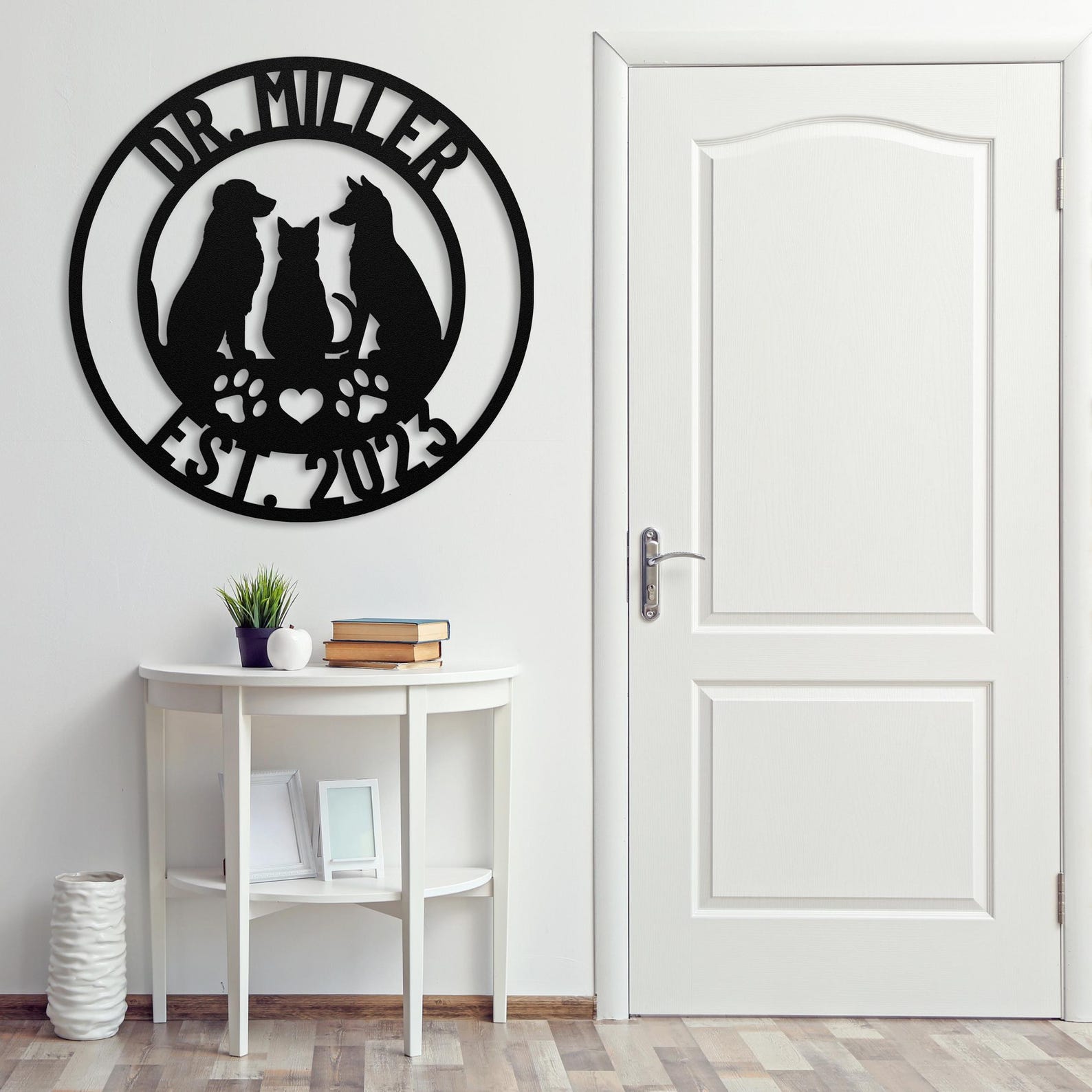 Custom Metal Veterinary Sign, Veterinarian Doctor Metal Sign ...