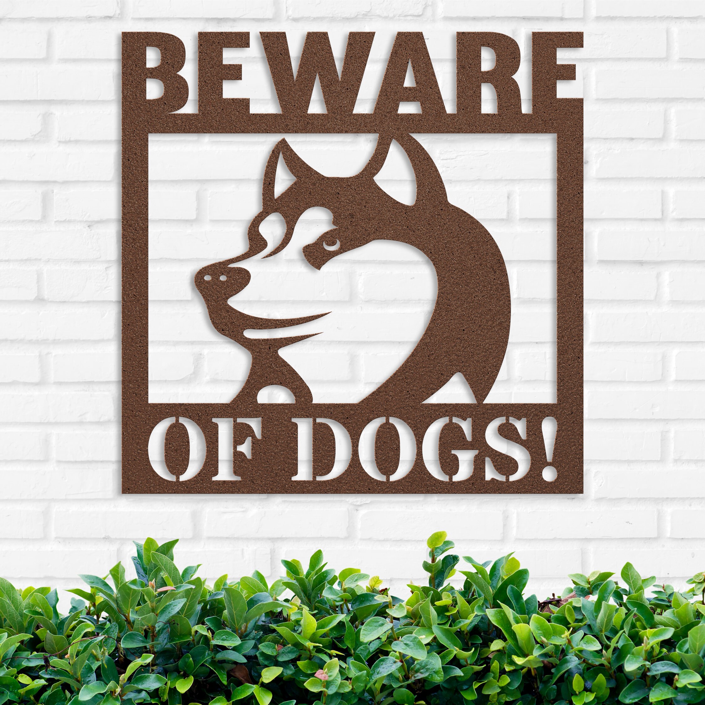 Beware of Dogs Metal Sign, Dog Caution Sign, Gate Sign, Dog Lover Gift ...