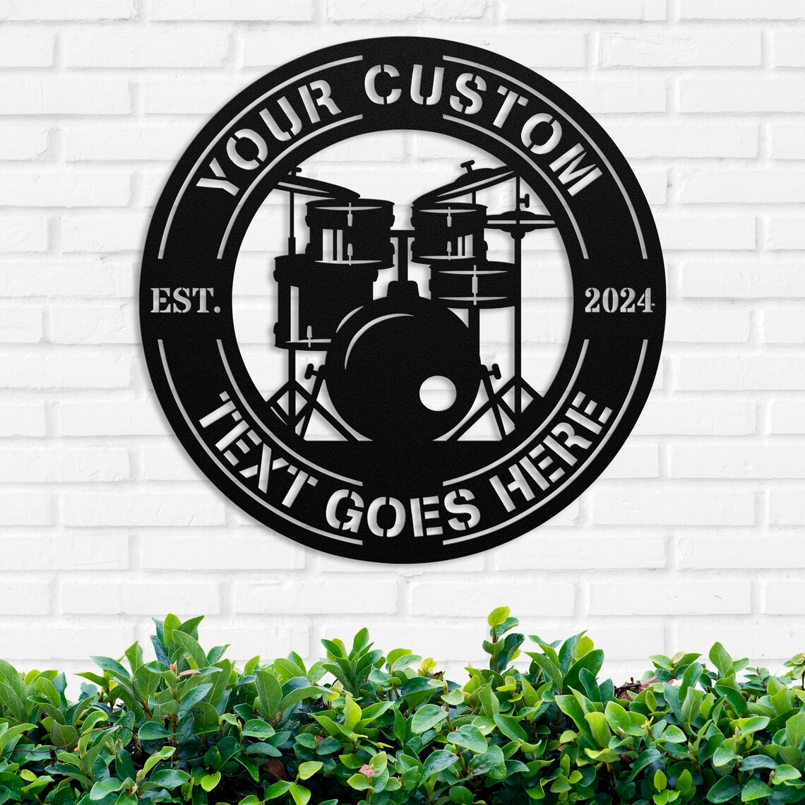 Personalized Drummer Name Metal Sign, Custom Drummer Wall Art, Custom ...