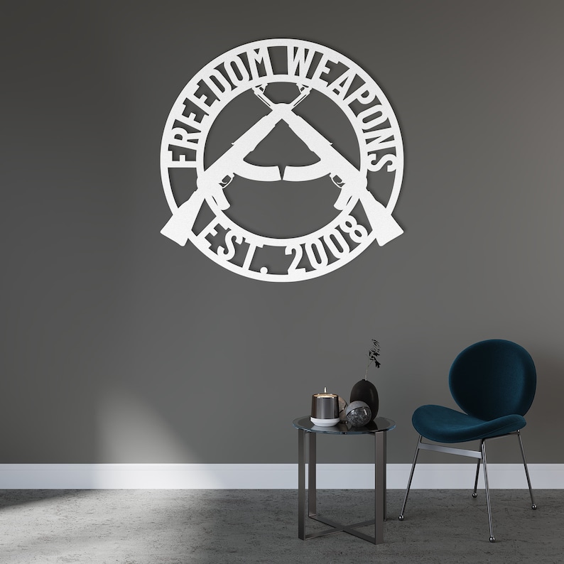 Custom Metal Armory Sign, Personalized Gun Metal Sign, Custom Gun Sign ...