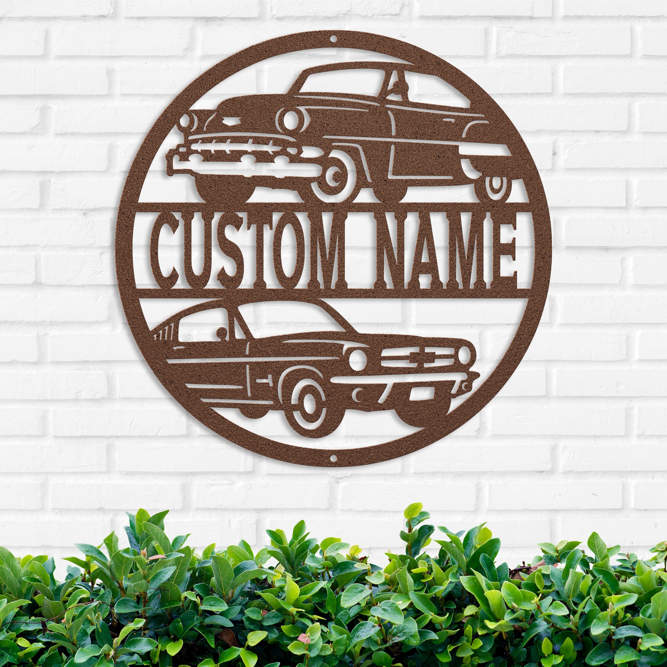 Personalized Metal Car Sign Classic Cars Name Garage Sign - Etsy