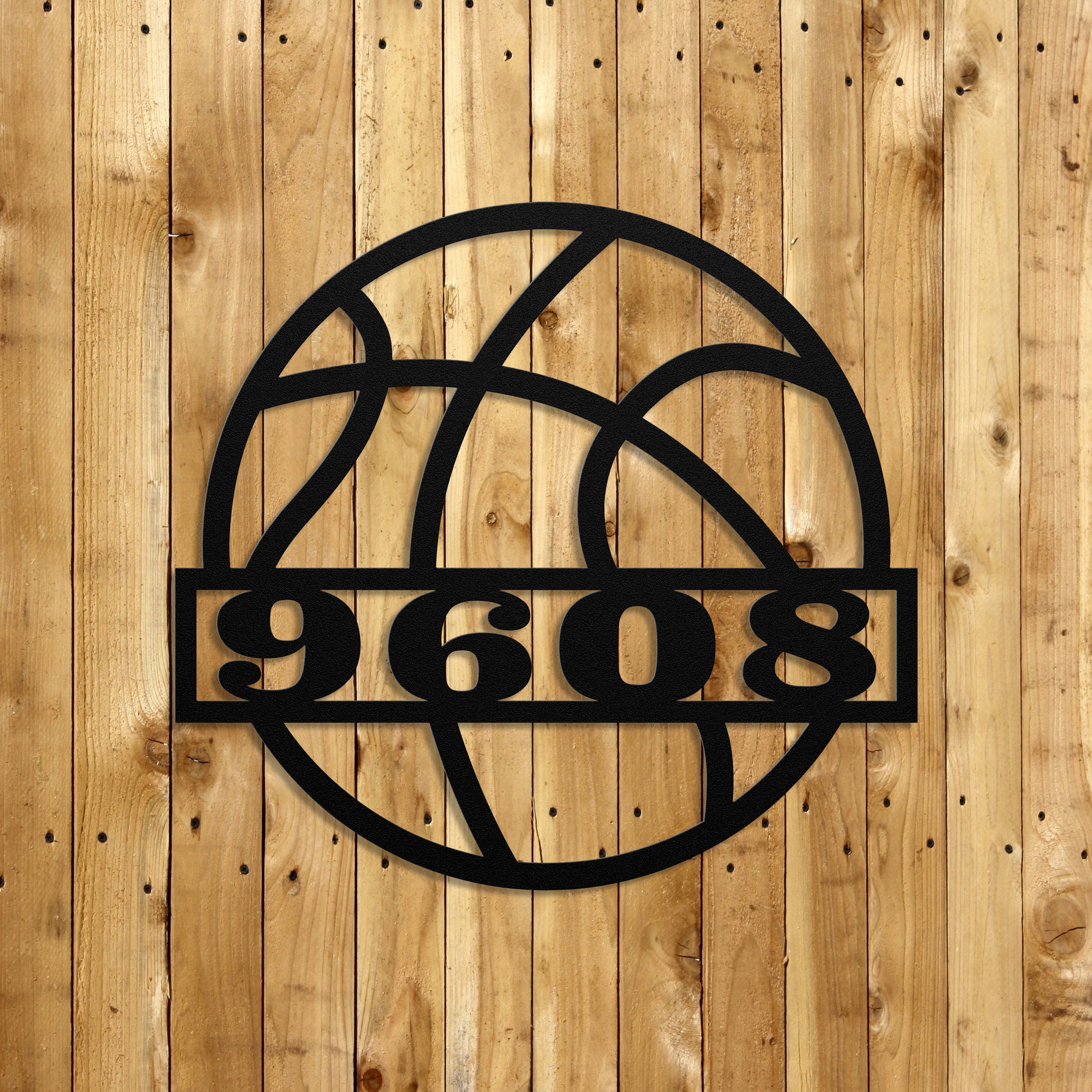 Personalized Basketball Metal House Numbers Sign, Player Name Address ...