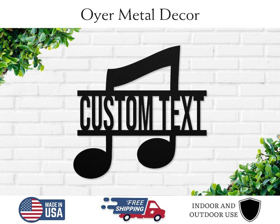 Personalized Music Notes Monogram, Music Teacher Gift, Custom Family ...