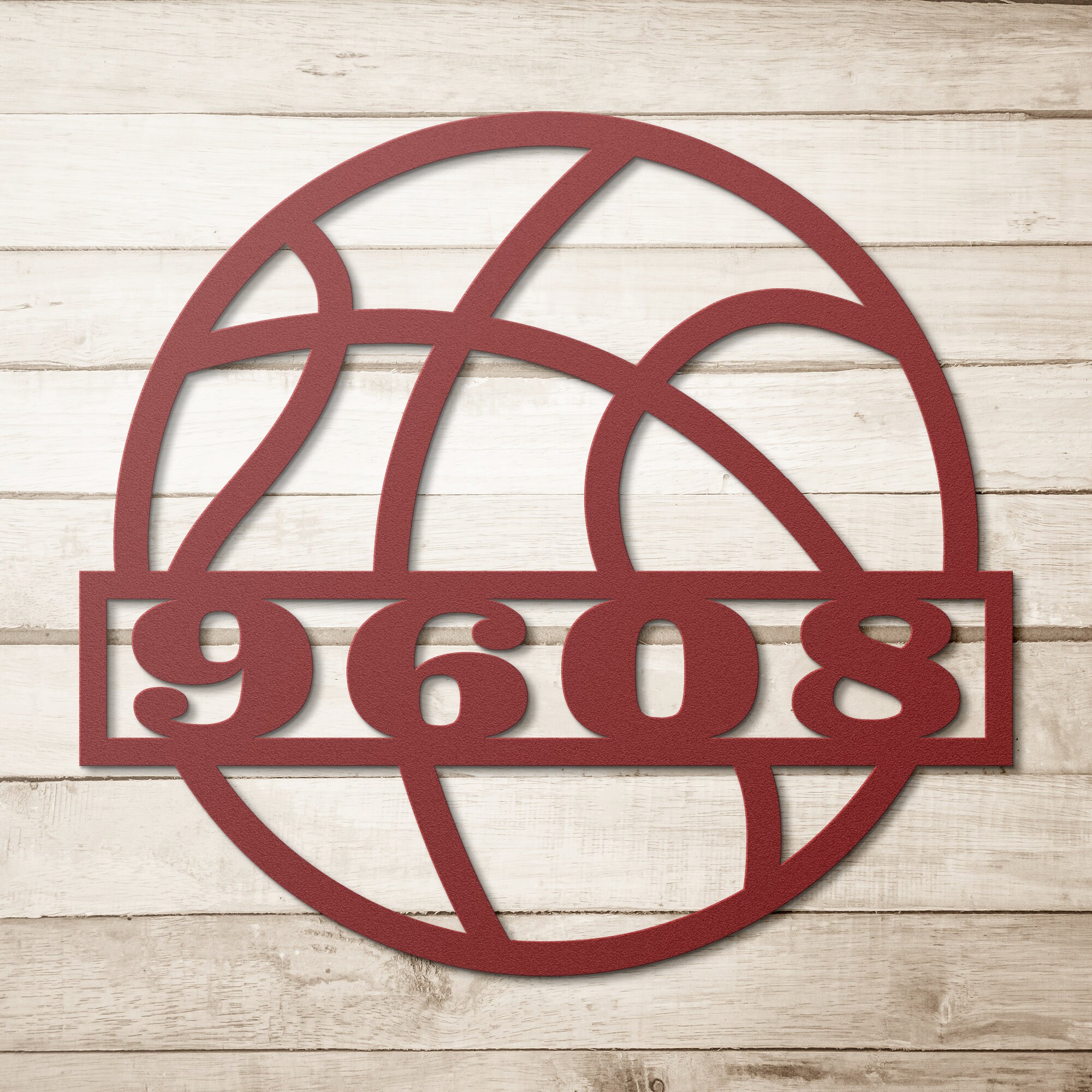 Personalized Basketball Metal House Numbers Sign, Player Name Address ...