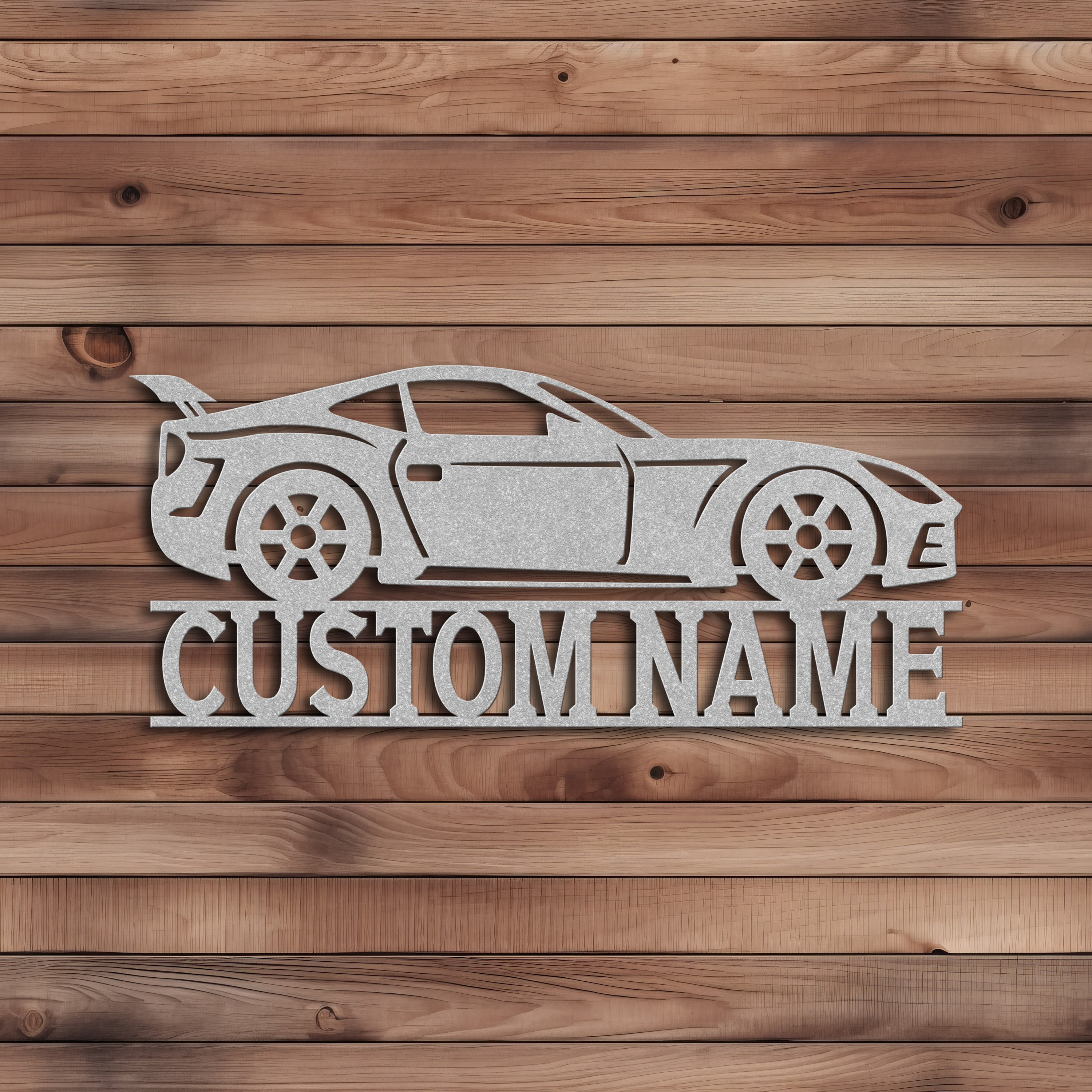Personalized Metal Car Sign, Race Car Custom Name Sign, Car Sign for ...