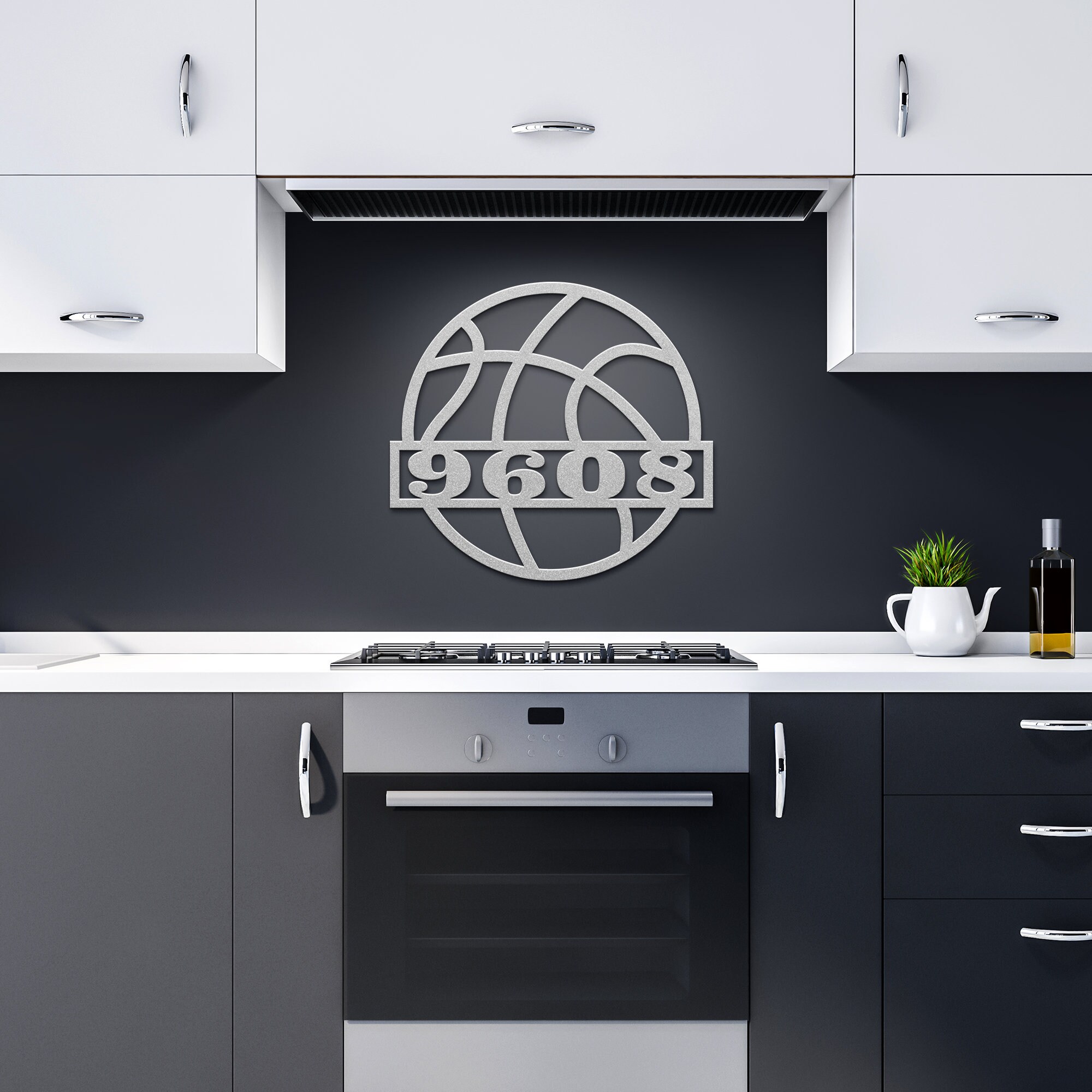 Personalized Basketball Metal House Numbers Sign, Player Name Address ...