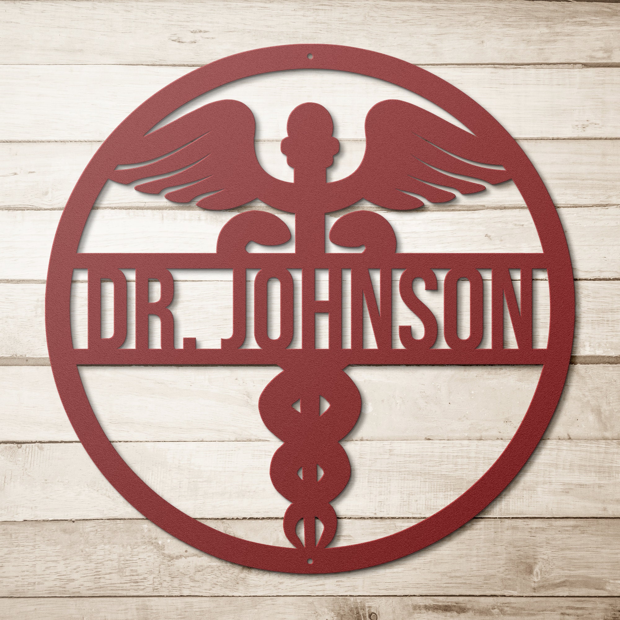 Personalized Metal Doctor Sign, Metal Health Care Sign, Personalized ...