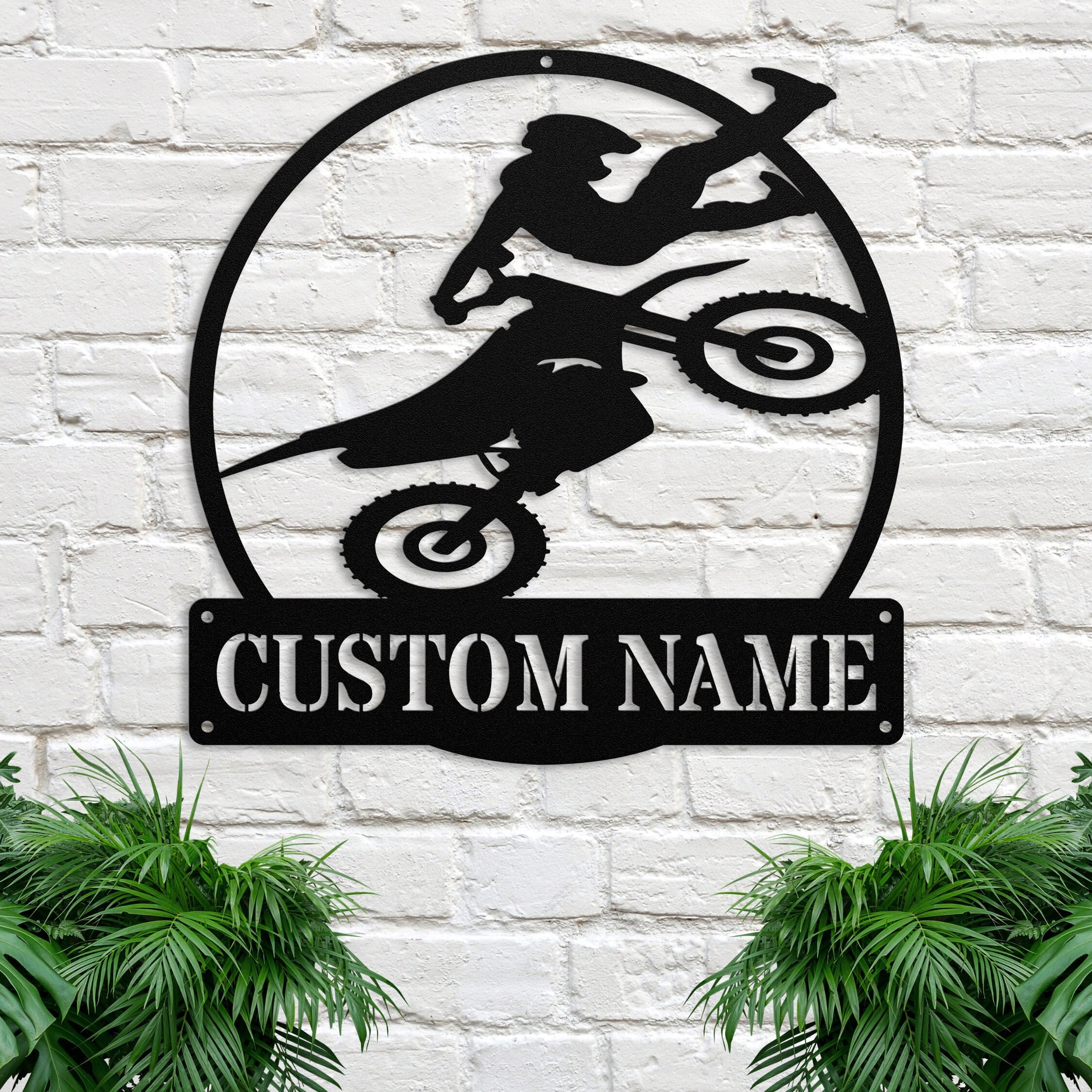 Custom Motocross Metal Sign Metal Wall Art Personalized - Etsy