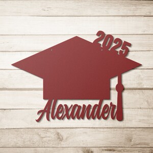 Custom Graduation Decor Name Sign, Custom Grad Metal Sign, Class of ...