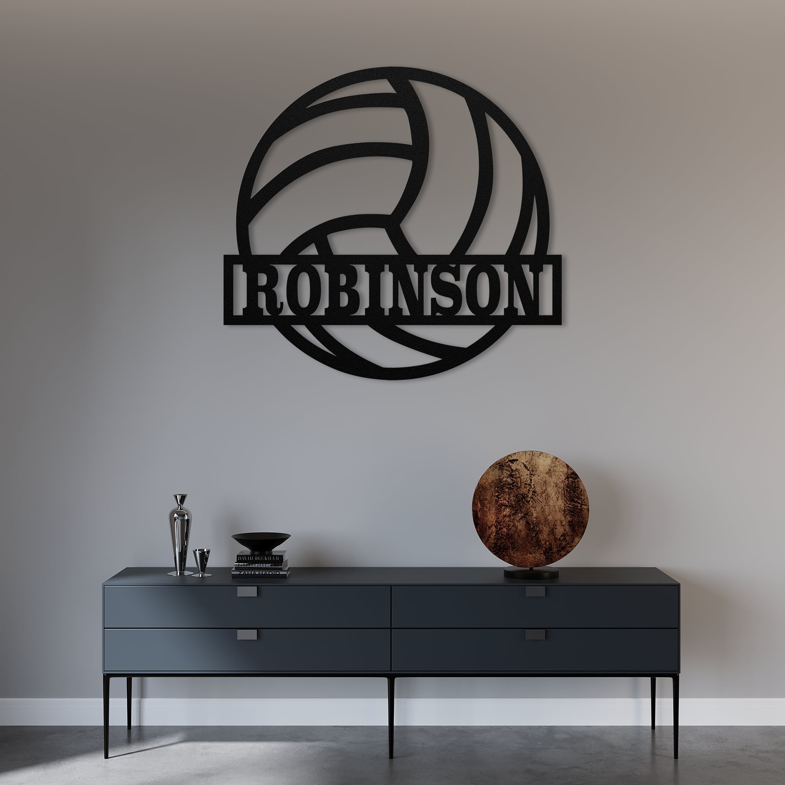Personalized Volleyball Player Name Metal Sign, Custom Volleyball Sign ...