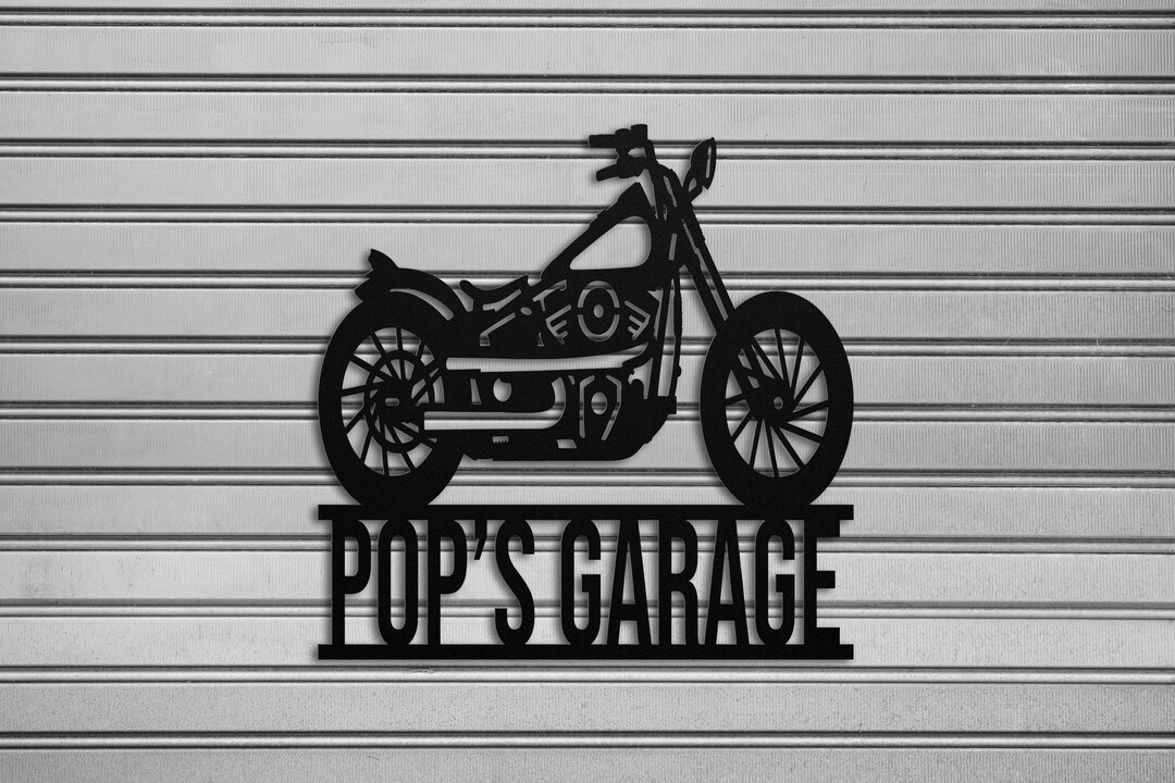 Custom Motorcycle Metal Sign, Personalized Metal Motorcycle Sign ...