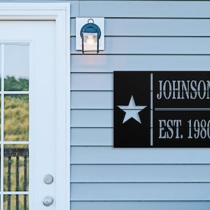 Custom Metal Texas Flag Name Sign, Personalized Texas Metal Sign, Last ...