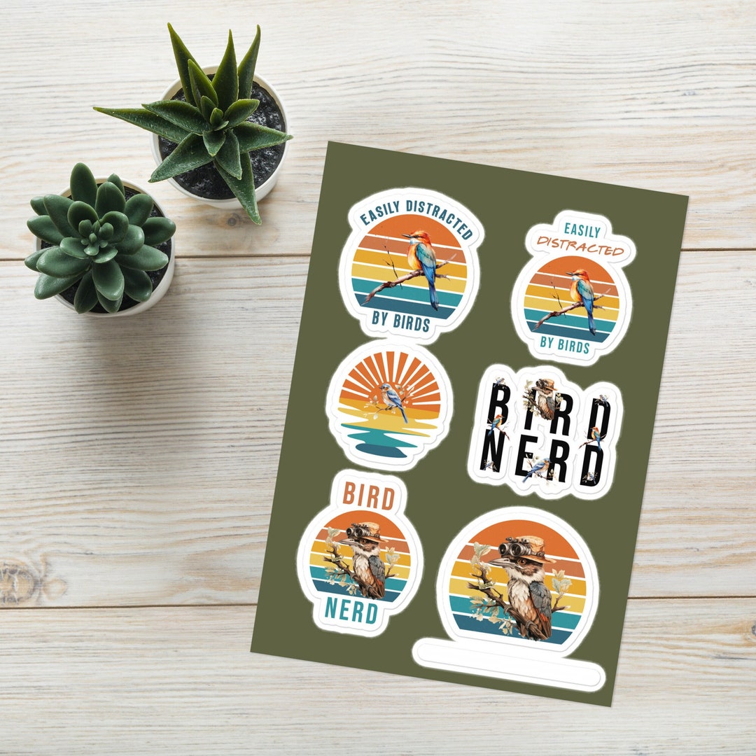 Bird Lover Vinyl Sticker Sticker Sheet .birding Sticker. Bird Lover ...