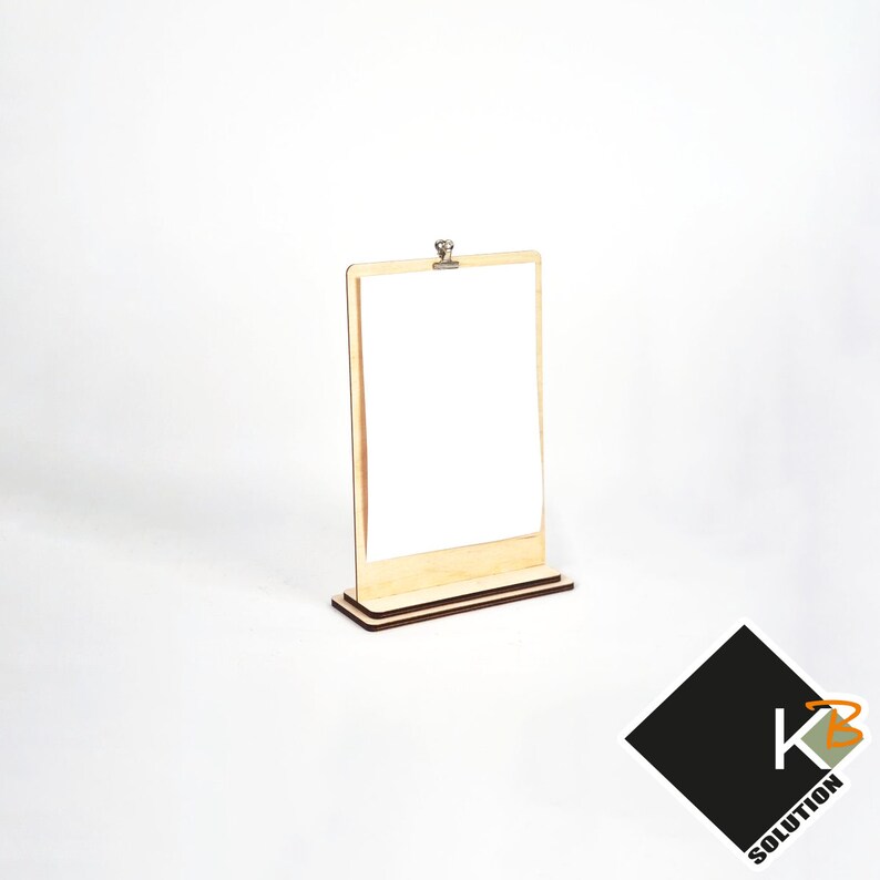 Wooden Menu Holders . Menu Holders Crafted From Wood for Food ...