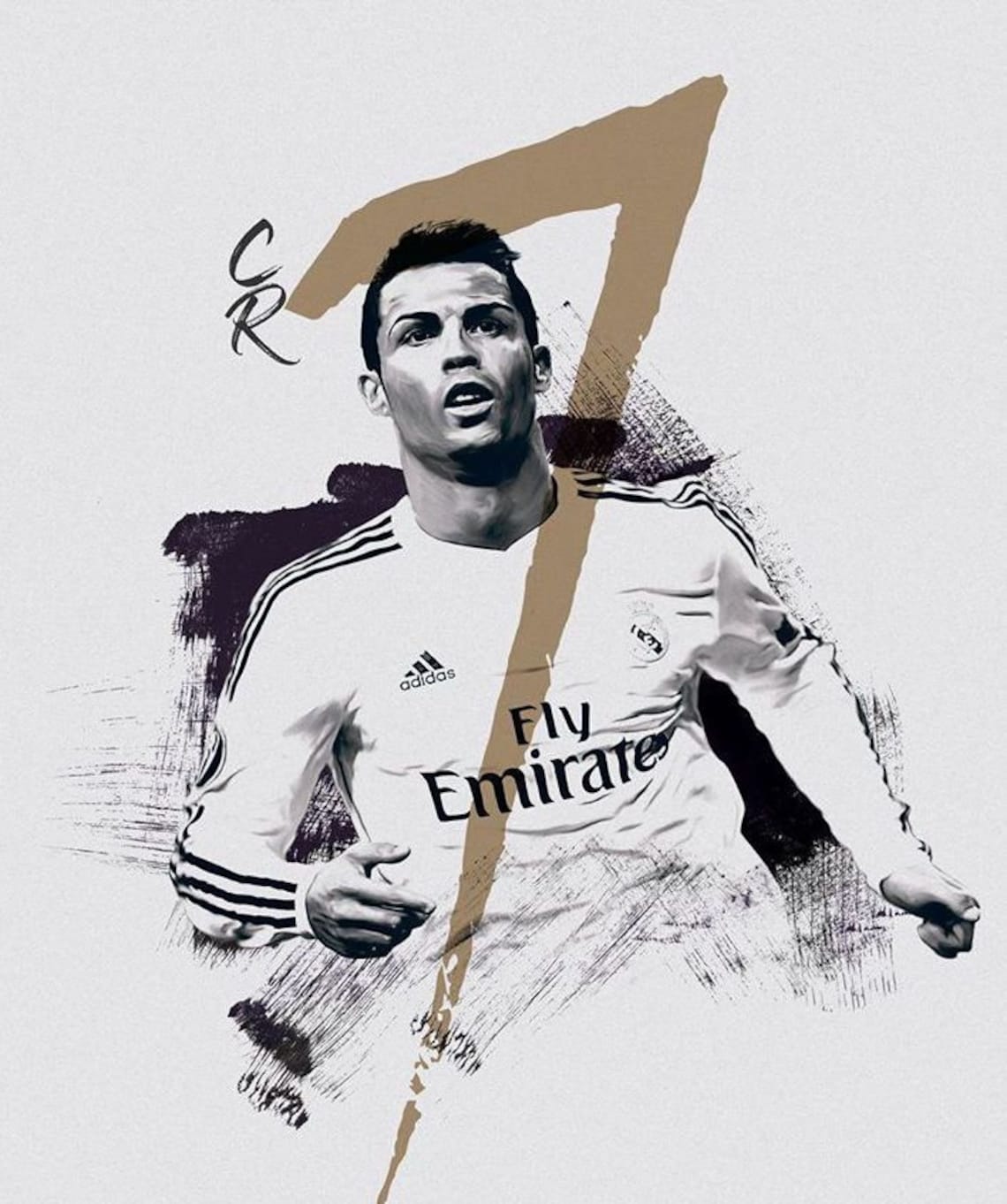 Cristiano Ronaldo Handmade Sticker Decal Real Madrid FC - Etsy