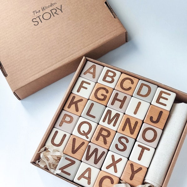 Wooden Letter Blocks - Etsy