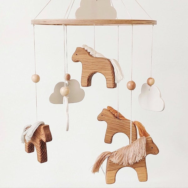 Wooden Baby Mobile - Etsy