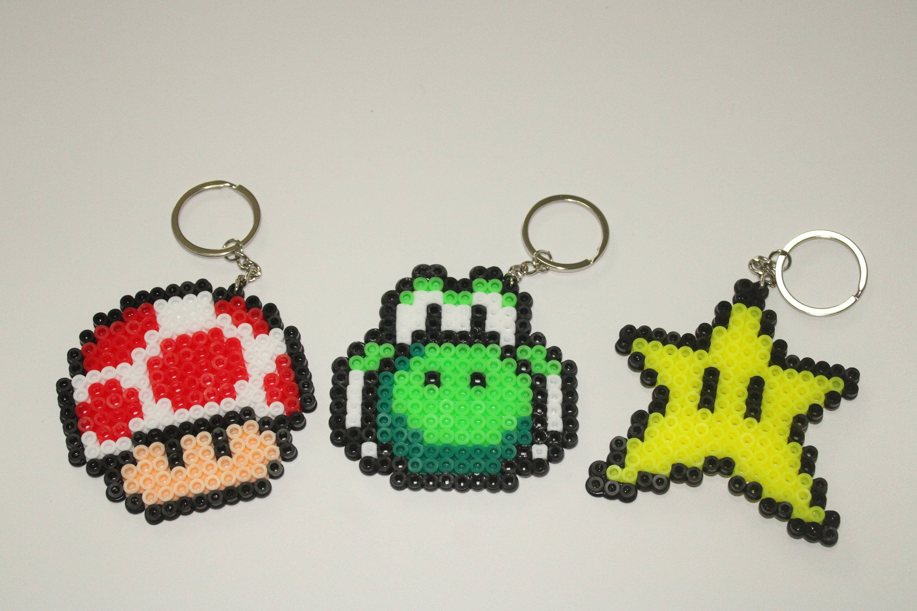 Mario Perler Bead Keychains, Pixel Art - Etsy