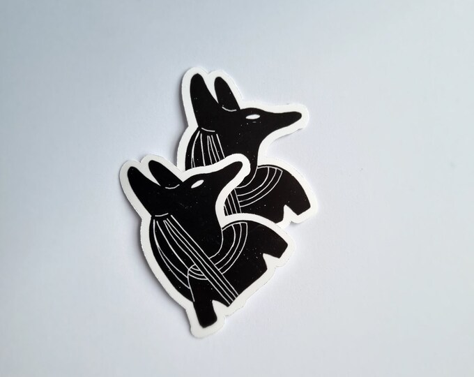 Anubis Sticker - Mythological Egyptian God Decal - Vinyl Decal for ...