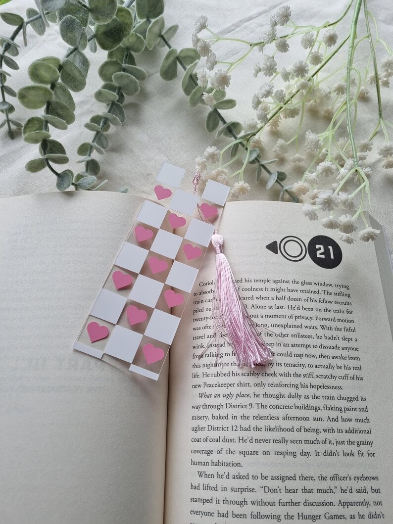 Acrylic Bookmark Bookmark Checkered Bookmark Back to School School ...