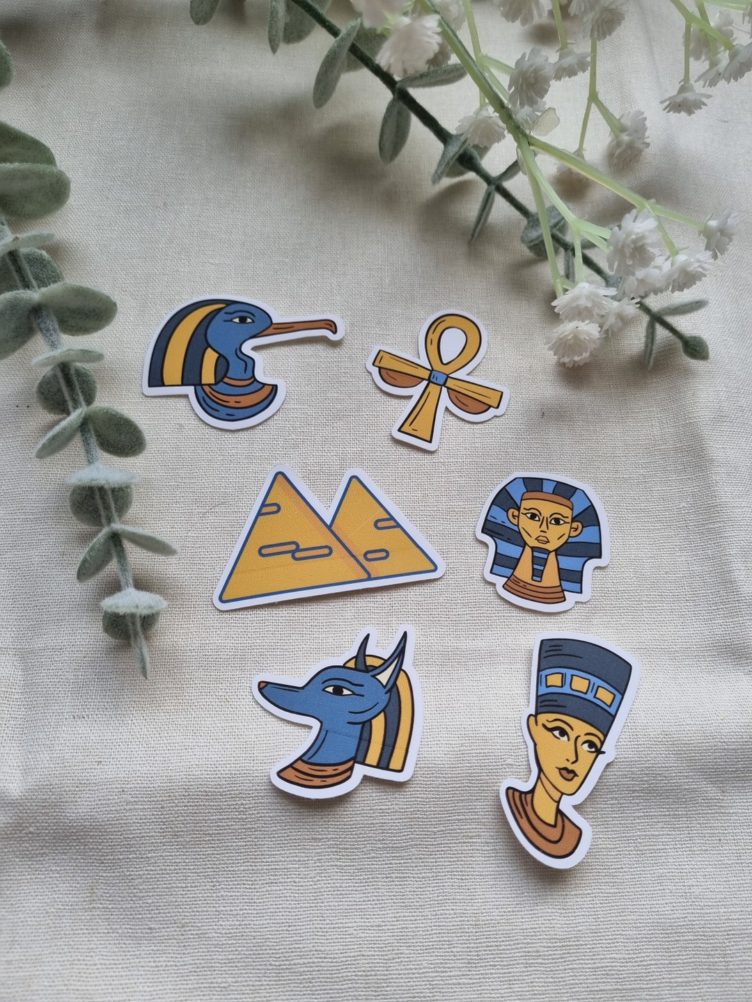 Ancient Egypt Sticker Bundle Set of 6 Travel Sticker Water Bottle ...