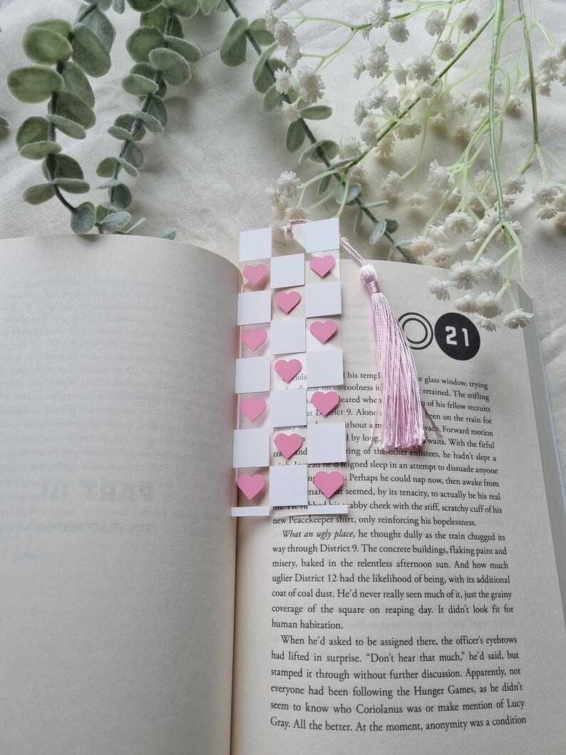 Acrylic Bookmark Bookmark Checkered Bookmark Back to School School ...