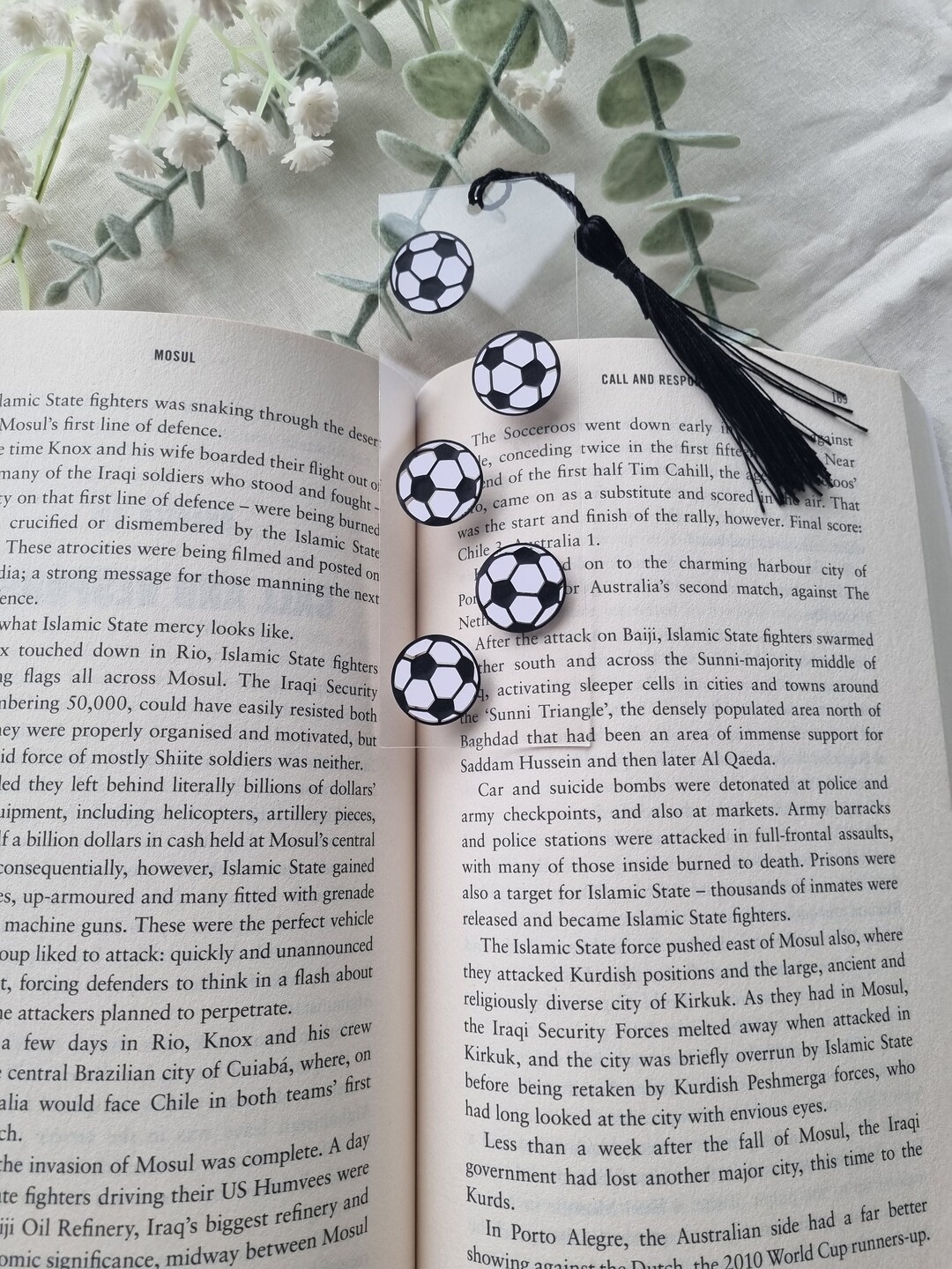 Acrylic Bookmark Soccer Ball Bookmark Back to School School Bookmarks ...