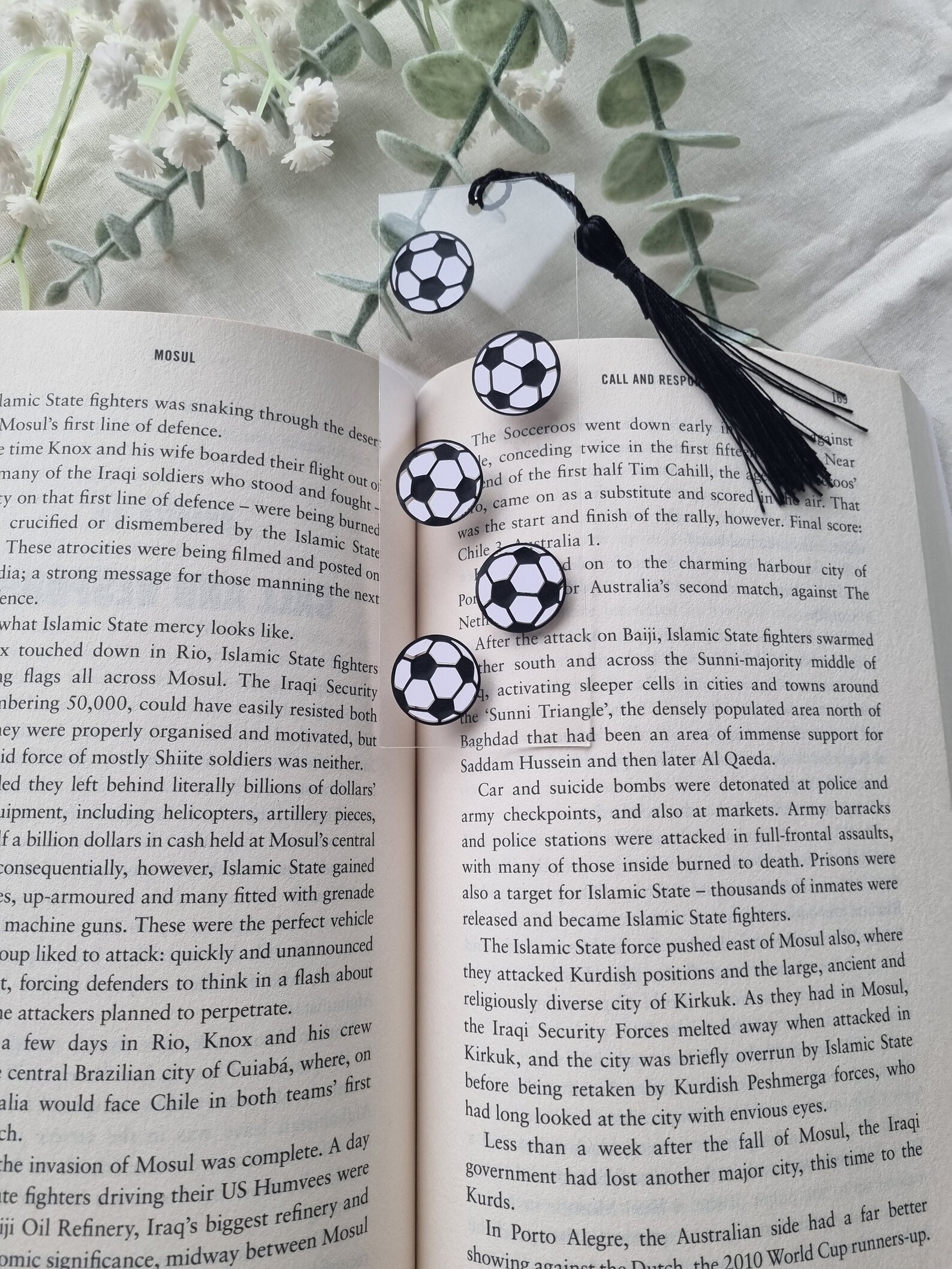 Acrylic Bookmark Soccer Ball Bookmark Back to School School Bookmarks ...