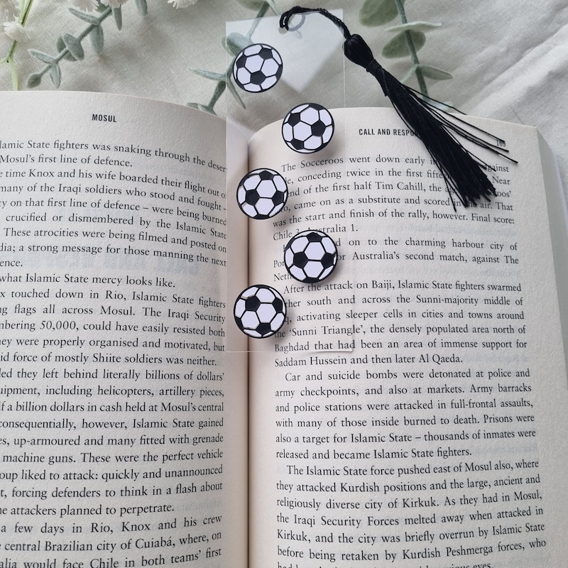 Soccer Bookmark - Etsy