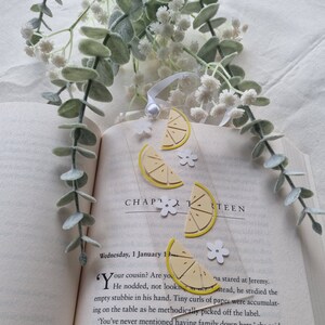 Cute Lemon Bookmark – Acrylic Fruit Bookmark for Her, Bookish Gift ...