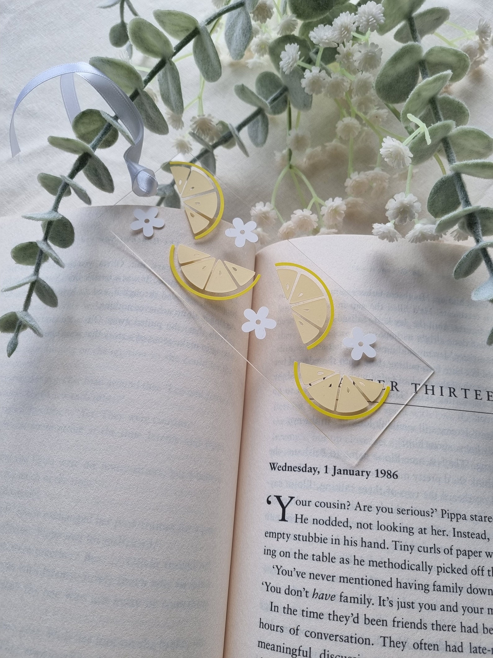 Cute Lemon Bookmark – Acrylic Fruit Bookmark for Her, Bookish Gift ...