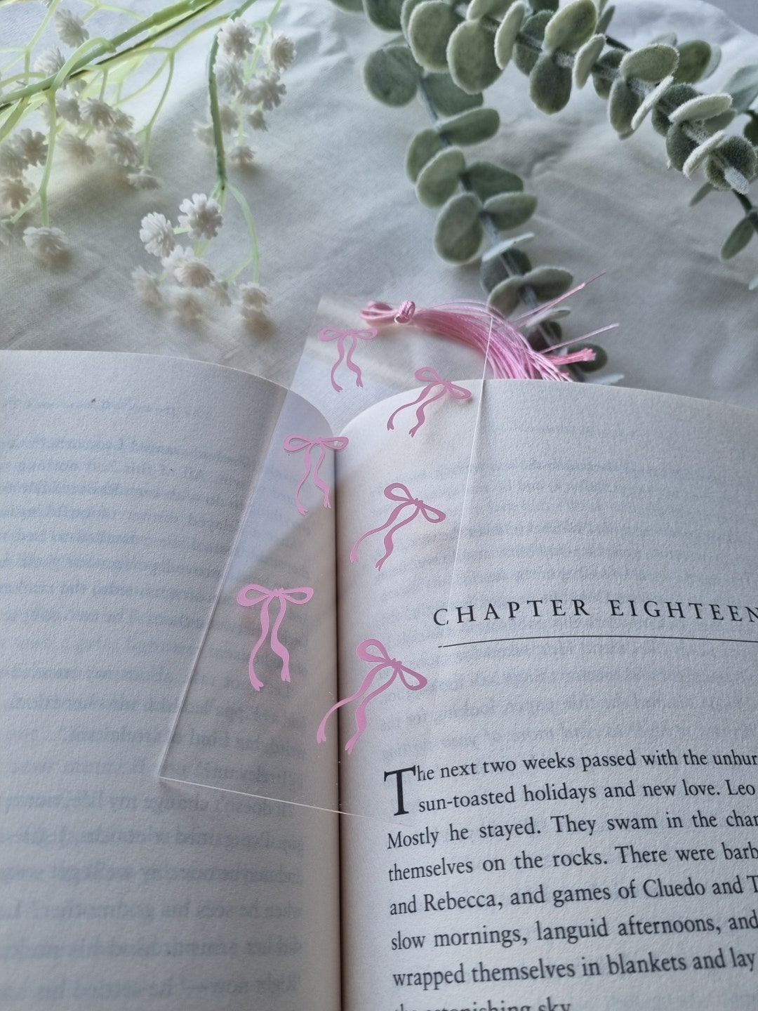 Acrylic Bookmark Bow Bookmark Back to School Bookmarks Bookclub Bowtie ...