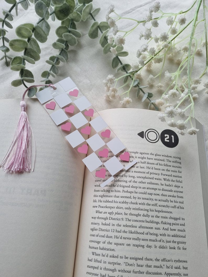 Acrylic Bookmark Bookmark Checkered Bookmark Back to School School ...