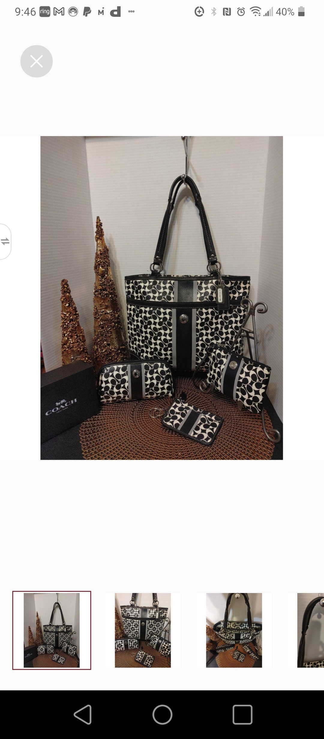 Coach Chelsea Heritage Signature Set F15137 X4 - Etsy