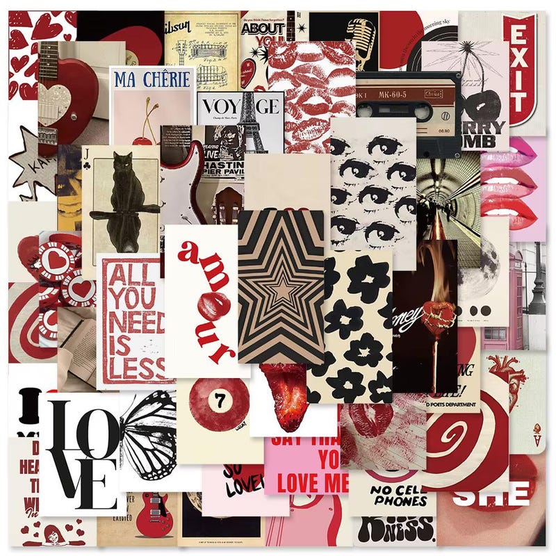 Unique Collage Stickers - Etsy