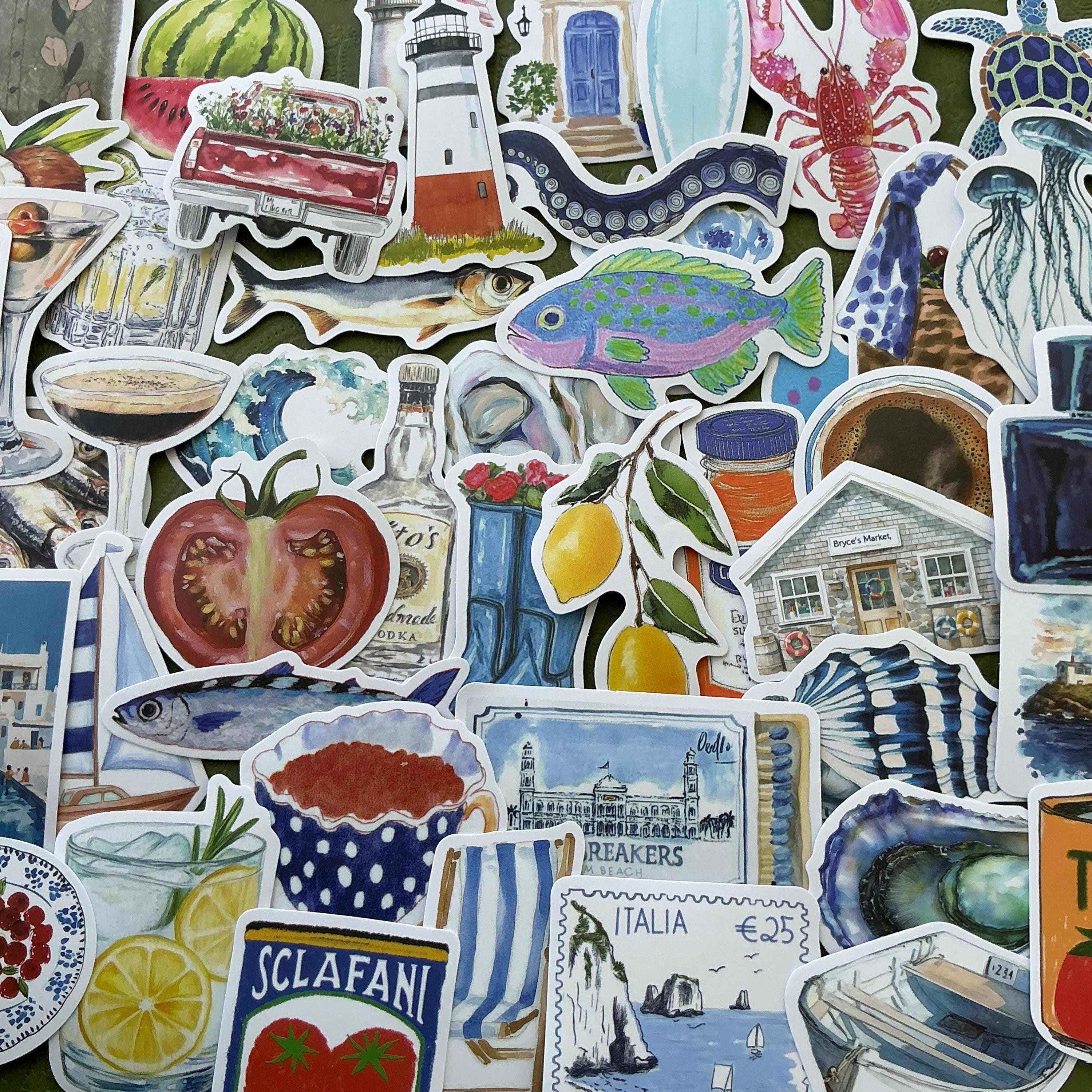 Blue Sea Aesthetic Stickers – Waterproof Ocean Decals for Laptop ...
