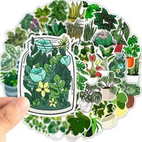 Botany Pills Stickers: Transparent Plant Terrarium Stickers - Human ...