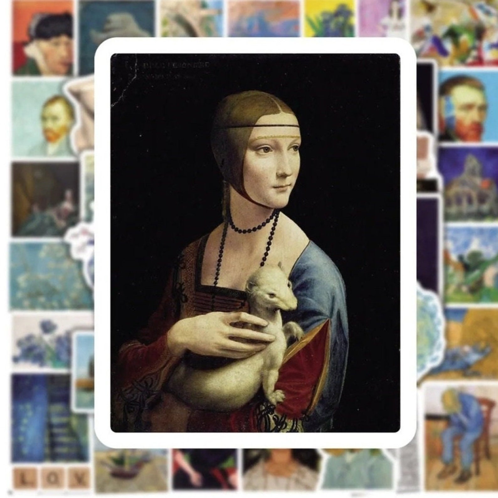 Famous Art Stickers Pack | Vintage Masterpieces Vinyl Decals ...