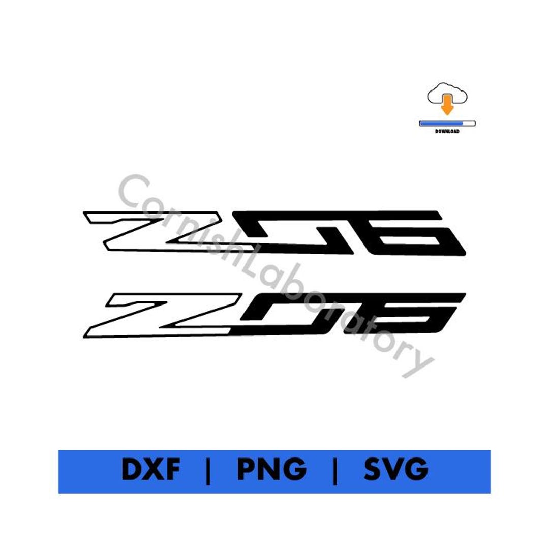 Chevrolet Corvette Z06 Logo - Fender Badges - Digital Download (DXF ...