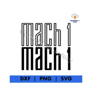 Ford Mustang Mach 1 Logo - Digital Download (DXF, PNG, SVG) - Etsy